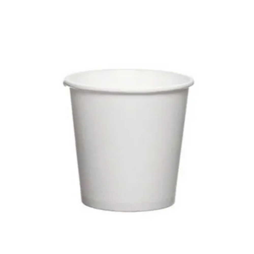 Vaso de Cartón 4 oz Barval Blanco - Paquete x50