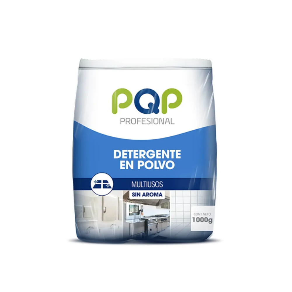 PQP Detergente En Polvo Pqp Pro Sin Aroma Mulitrosiuso 1000 Gr