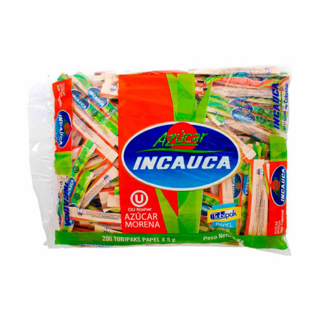 Incauca Azúcar Morena Tubipack 5 Gr