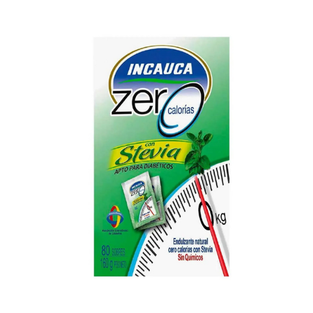 Incauca Azúcar Zero Calorías Stevia Sobre 160 Gr
